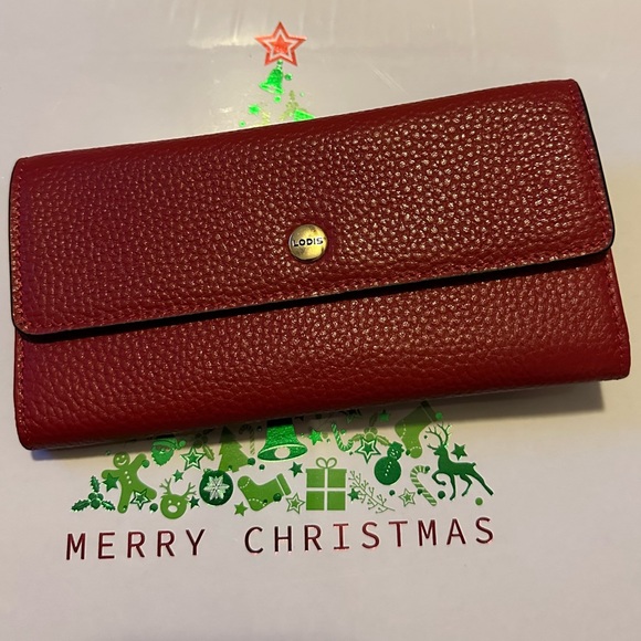 Lodis | Bags | Lodis Red Leather Wallet | Poshmark